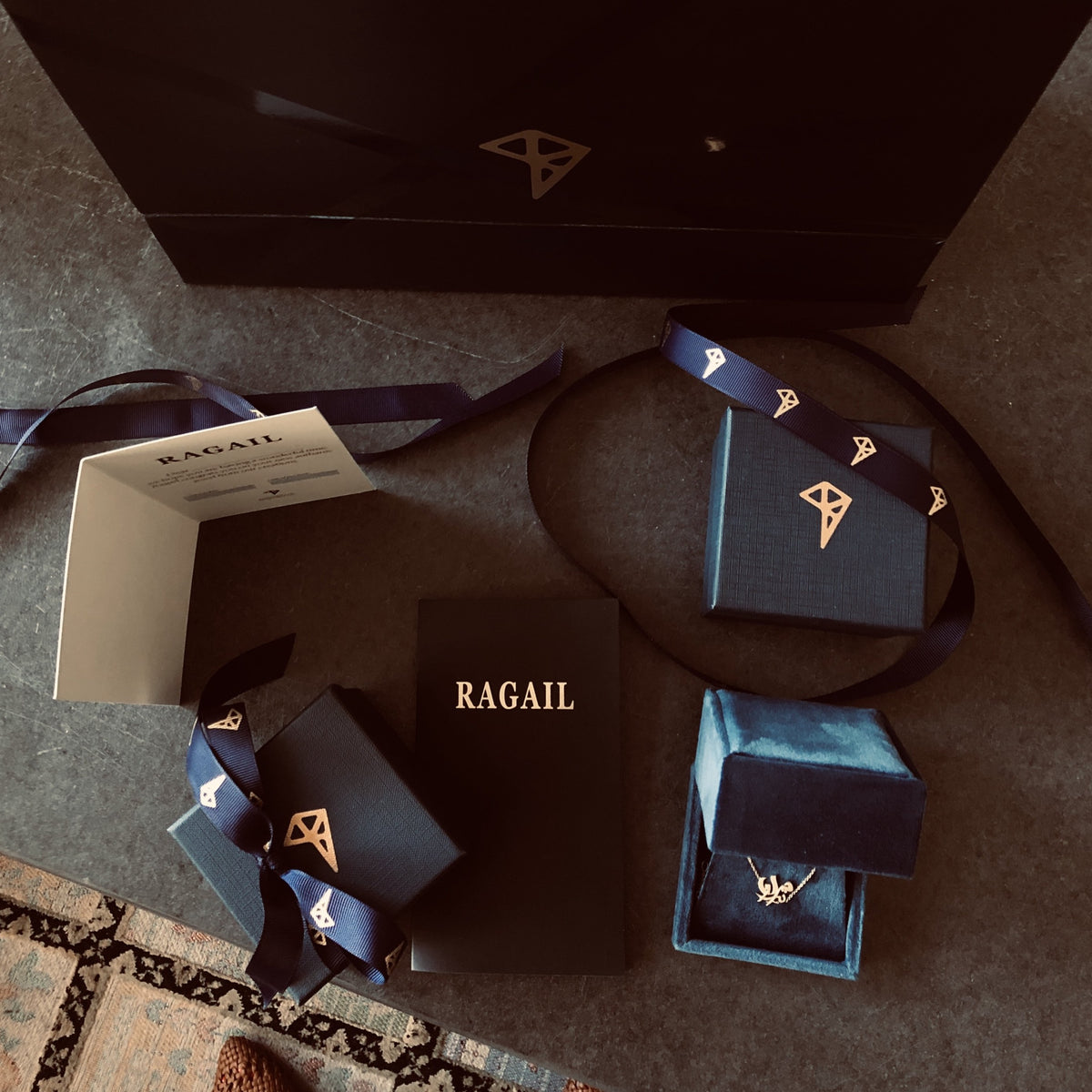 Bader Arabic Spirit Name, VS Full Diamonds White Gold – RAGAIL